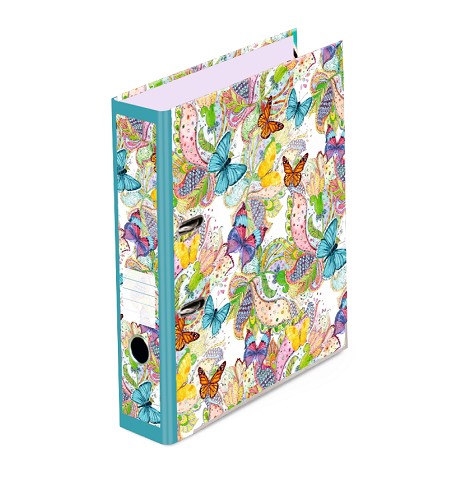 Motief-ordner 'vlinders en bloemen' - ordners - Bureaubewust